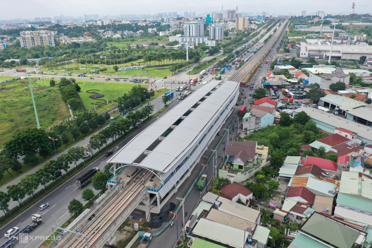 Diện mạo ga trên cao Metro Số 1